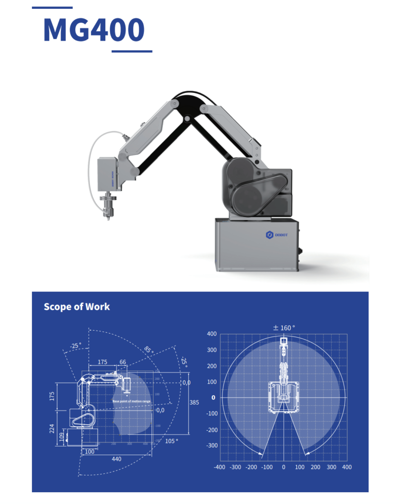 DOBOT / DESKTOP CO-ROBOT MG400 - KAMOGAWA VIETNAM