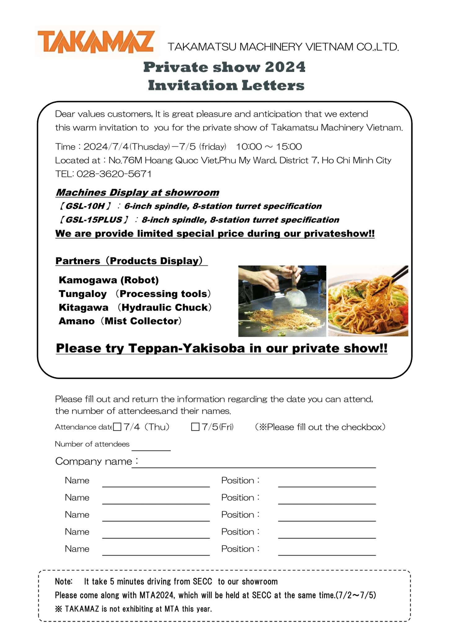 Show tham quan trải nghiệm thực tế các dòng máy Tiện hãng Takamaz. - KAMOGAWA VIETNAM